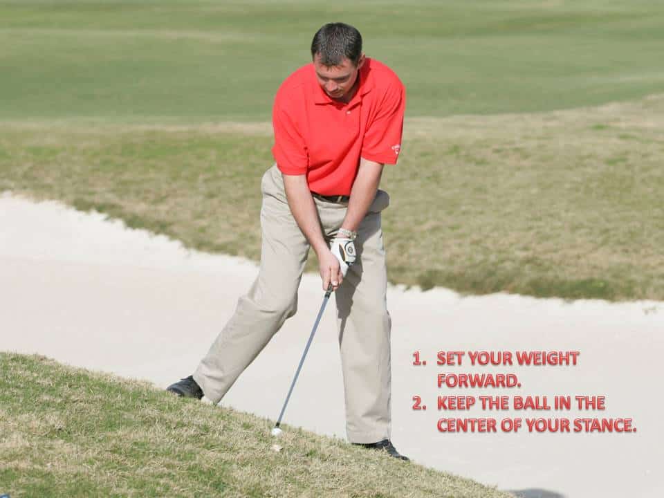 How to Play Downhill Pitch Shots
